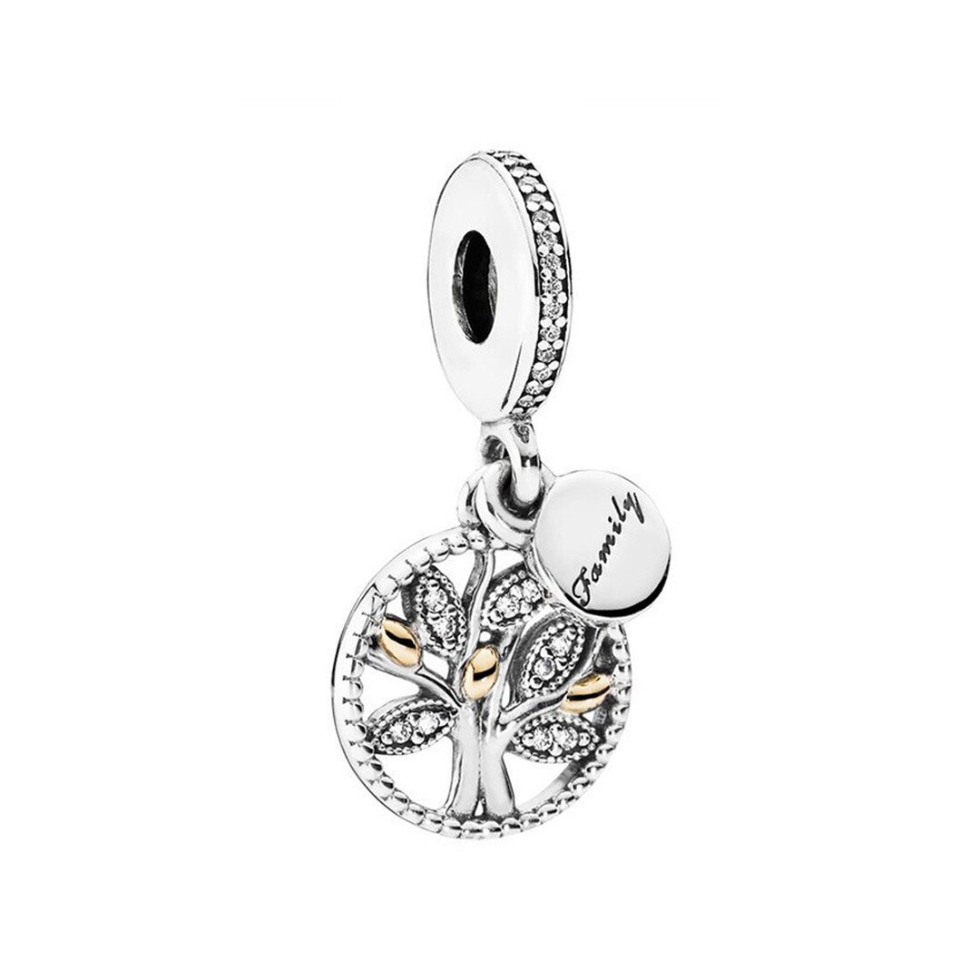 Family Tree 925 Sterling Sliver Bead Charm Fits European Charm Bracelet ...