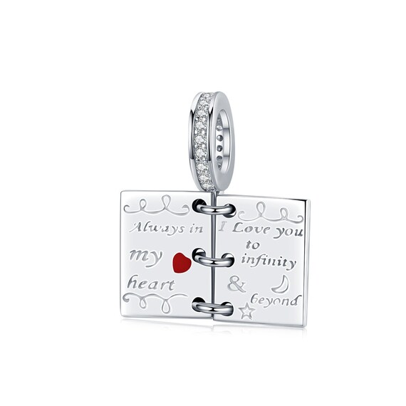 925 Sterling Silver Love Notes Charm Bead Fits Charm Bracelet - Etsy