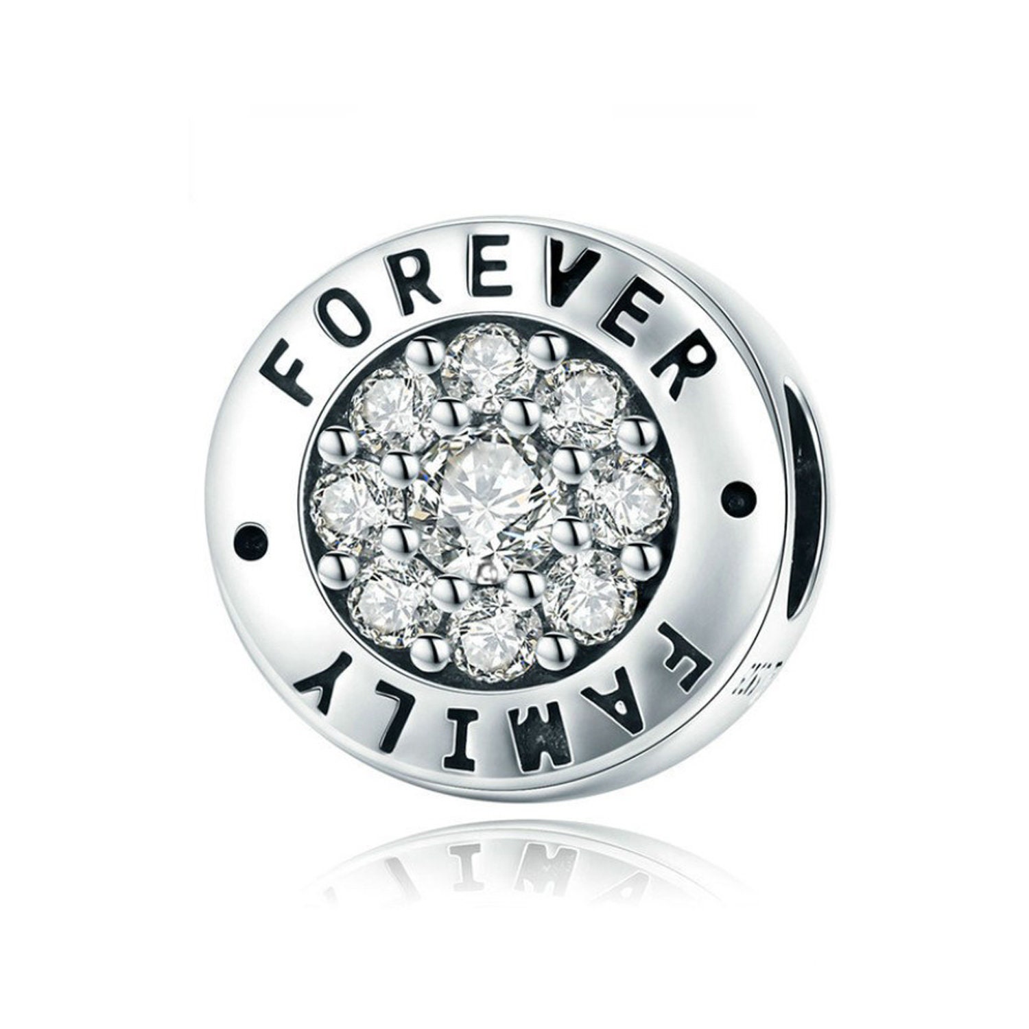 925 Sterling Silver Forever Family Charm Bead Fits European - Etsy