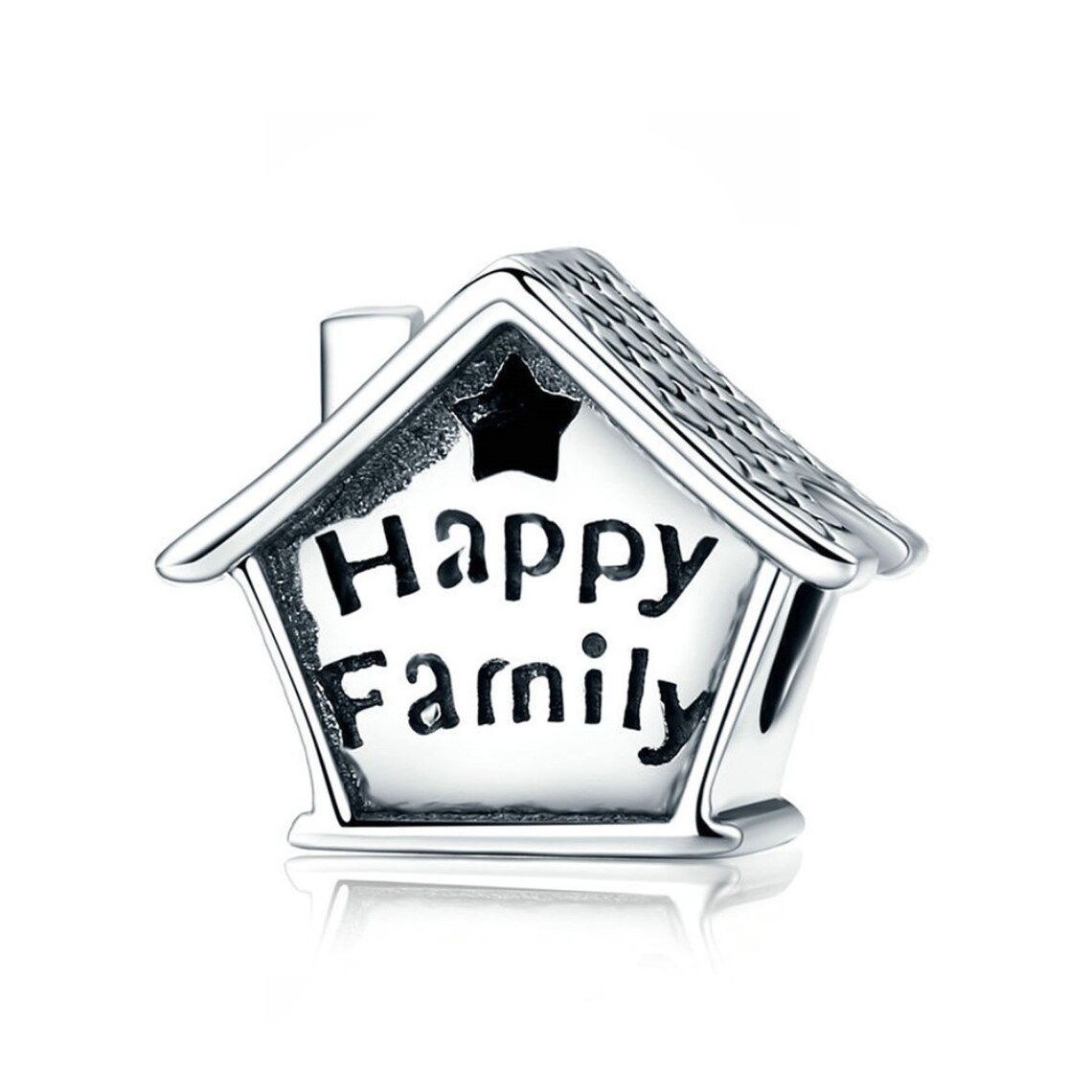 925 Sterling Silver Happy Family Time Charm Fits Charm | Etsy