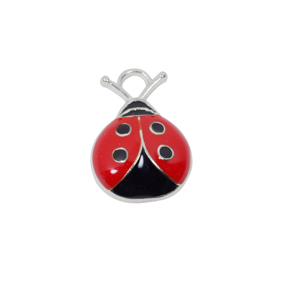 10 Pcs Ladybug Enamel Charm Craft Supplies - Etsy