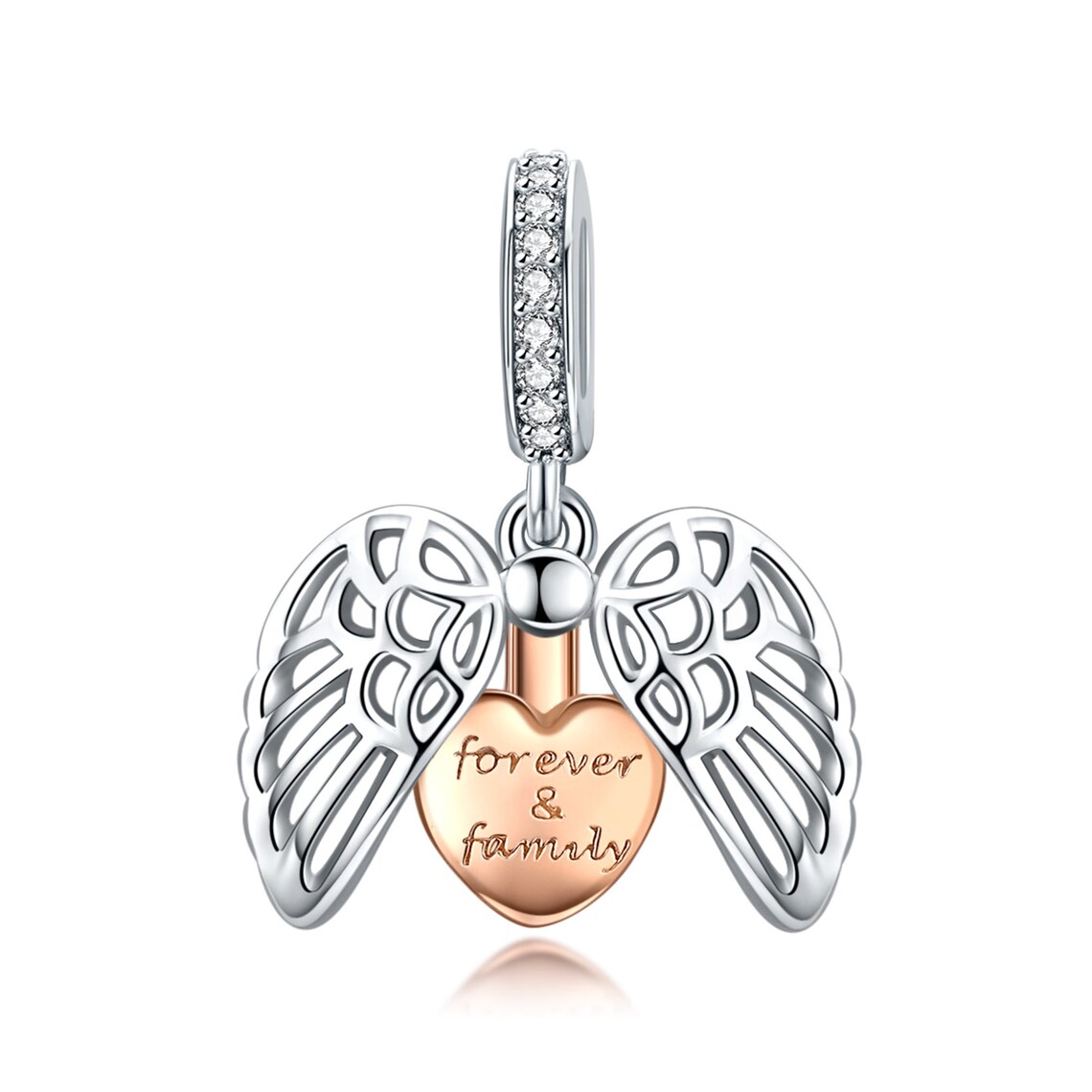 925 Sterling Silver Forever Family Dangle Charm Bead Fits - Etsy