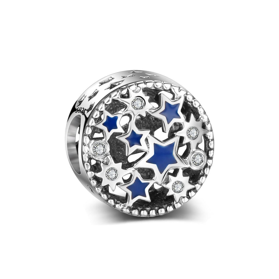 Authentic Blue Star Charm Spacer Bead Fit European Charm Bracelet - Etsy