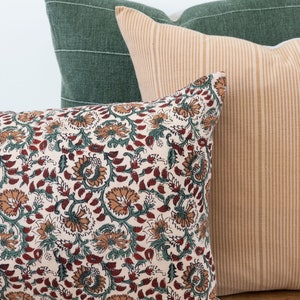 Faso in Drake Pillow // Green Vintage Pillow Cover // Farmhouse Decor ...