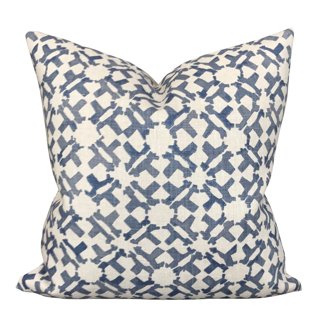 READY TO SHIP Peter Dunham Designer Pillows // Orcha in Indigo Throw ...