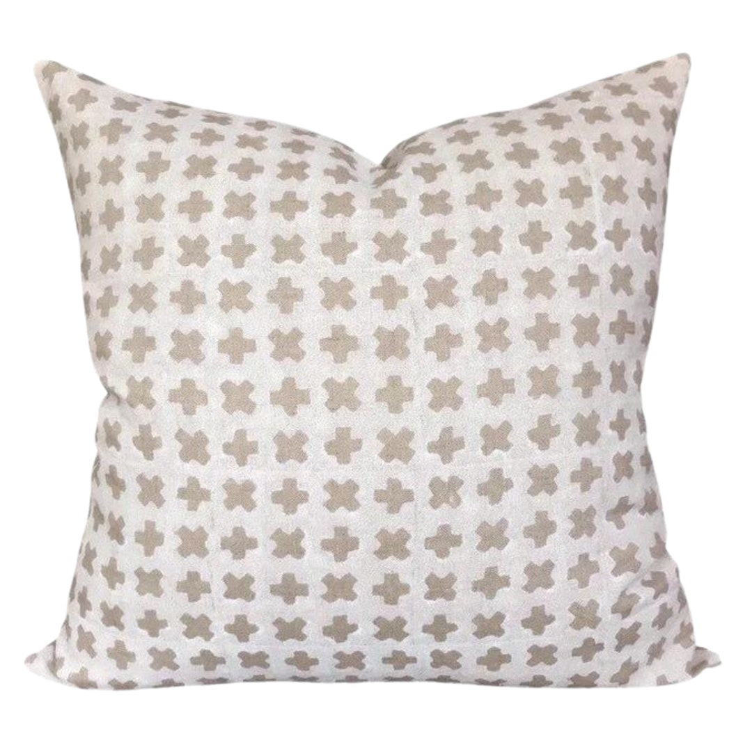 Bastideaux Bogo in Chalk // Designer Throw Pillow // Tribal Boho Pillow ...