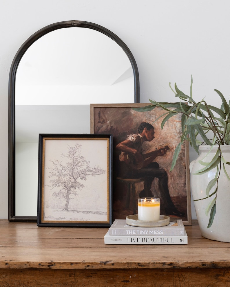 Vintage Framed Canvas Art // Framed Vintage Print // Vintage - Etsy