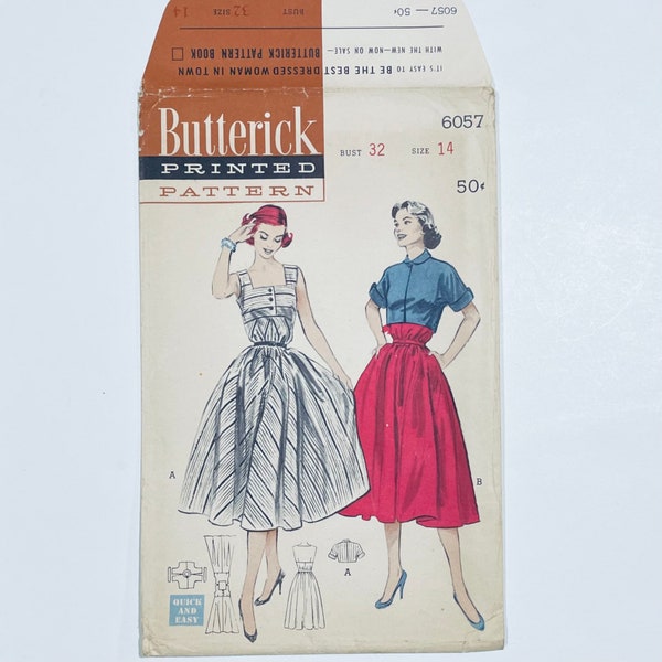 1950s Dress Pattern - Etsy