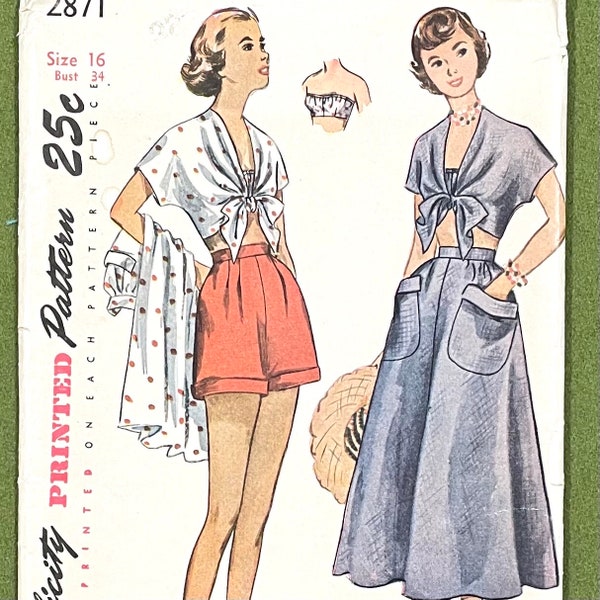 50s Playsuit Pattern - Etsy
