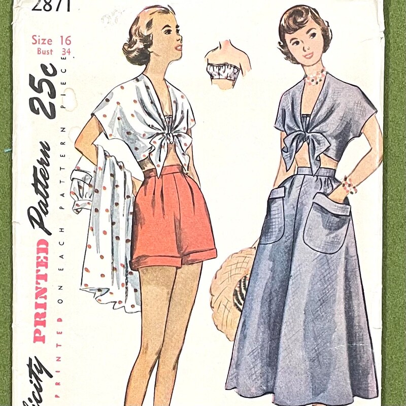 50s Playsuit Pattern - Etsy