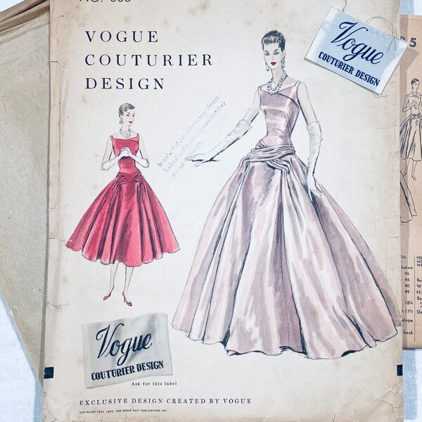 1950s Vogue Patterns - Etsy