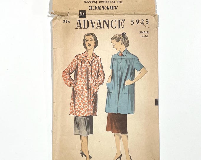 Smock Pattern, Work Smock, Apron, Smock Top, House Coat, Day Dress ...