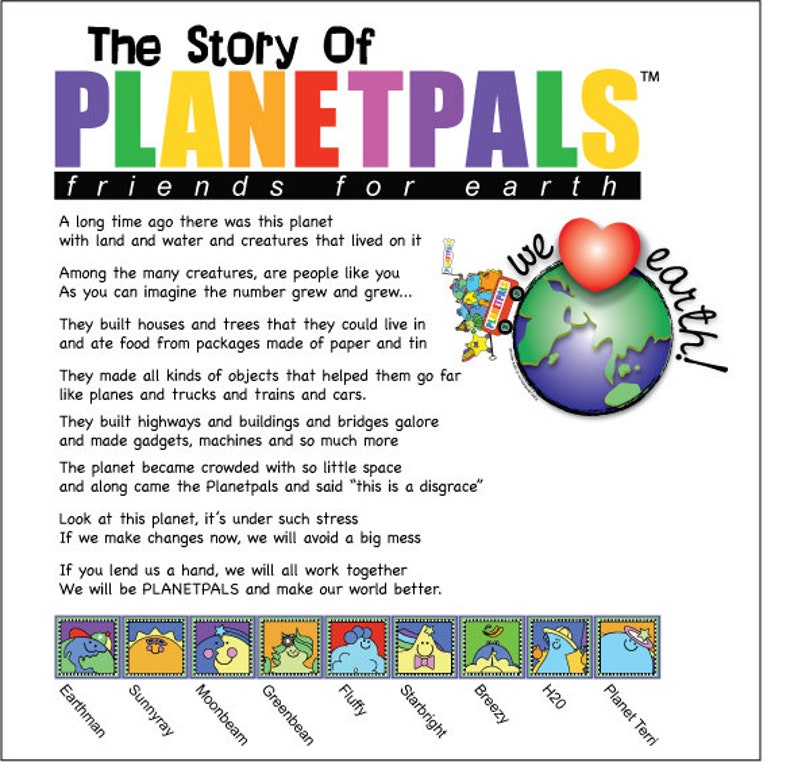 Planetpals™ MUSIC CD "we Love the Planet, Everyone and Everything on It ...