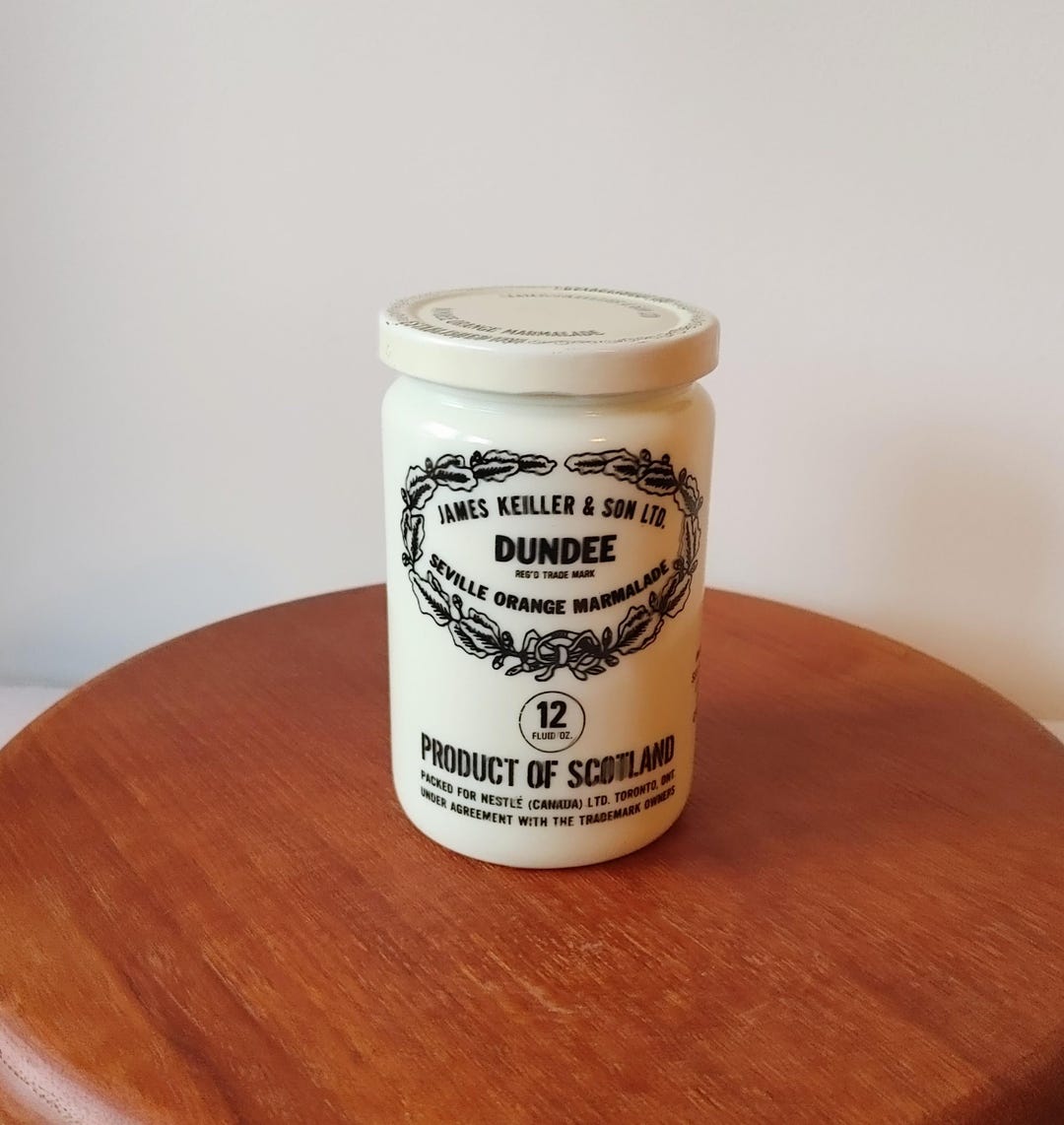 Vintage 12 Oz James Keiller & Son Ltd. Dundee Glass Seville Orange ...