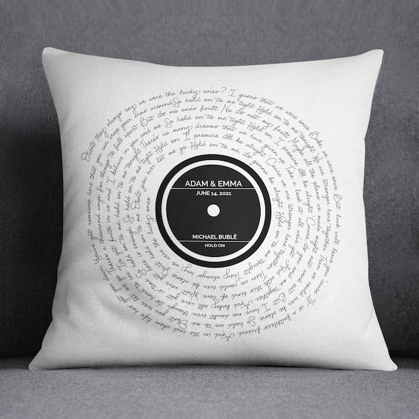 Lyric Pillow - Etsy