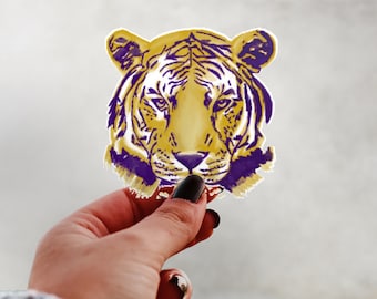LSU Tigers 12 Premium Vinyl Decal Licensed NCAA - Etsy