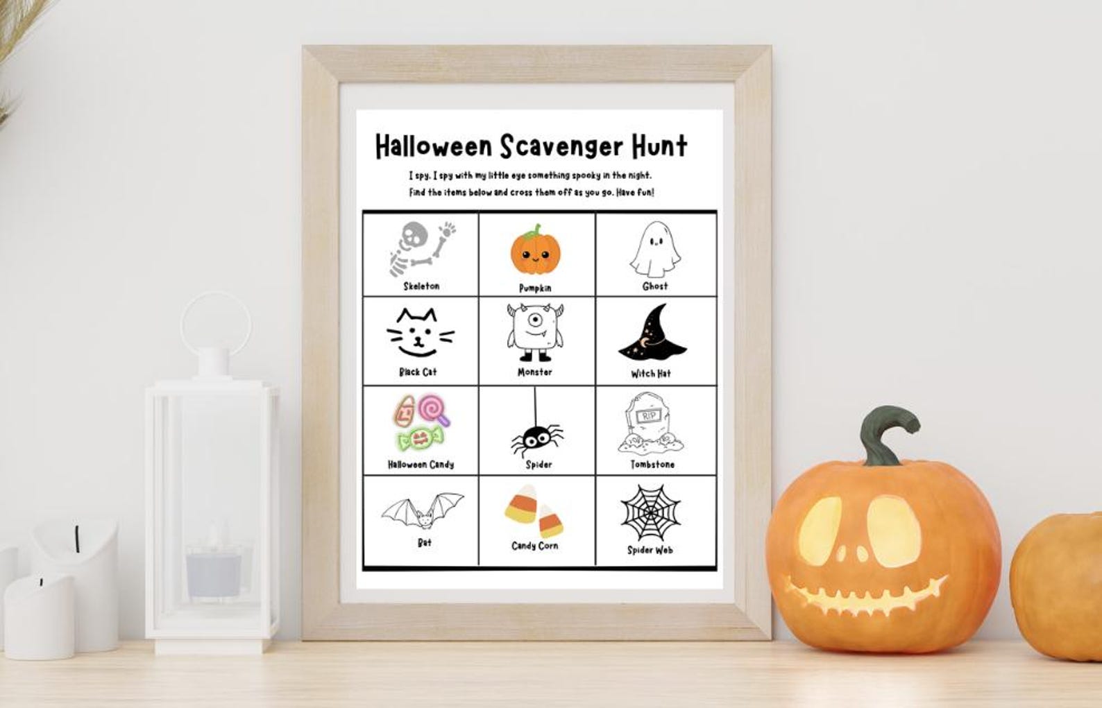 Halloween Scavenger Hunt: Printable Kids Activity (PDF) - Etsy