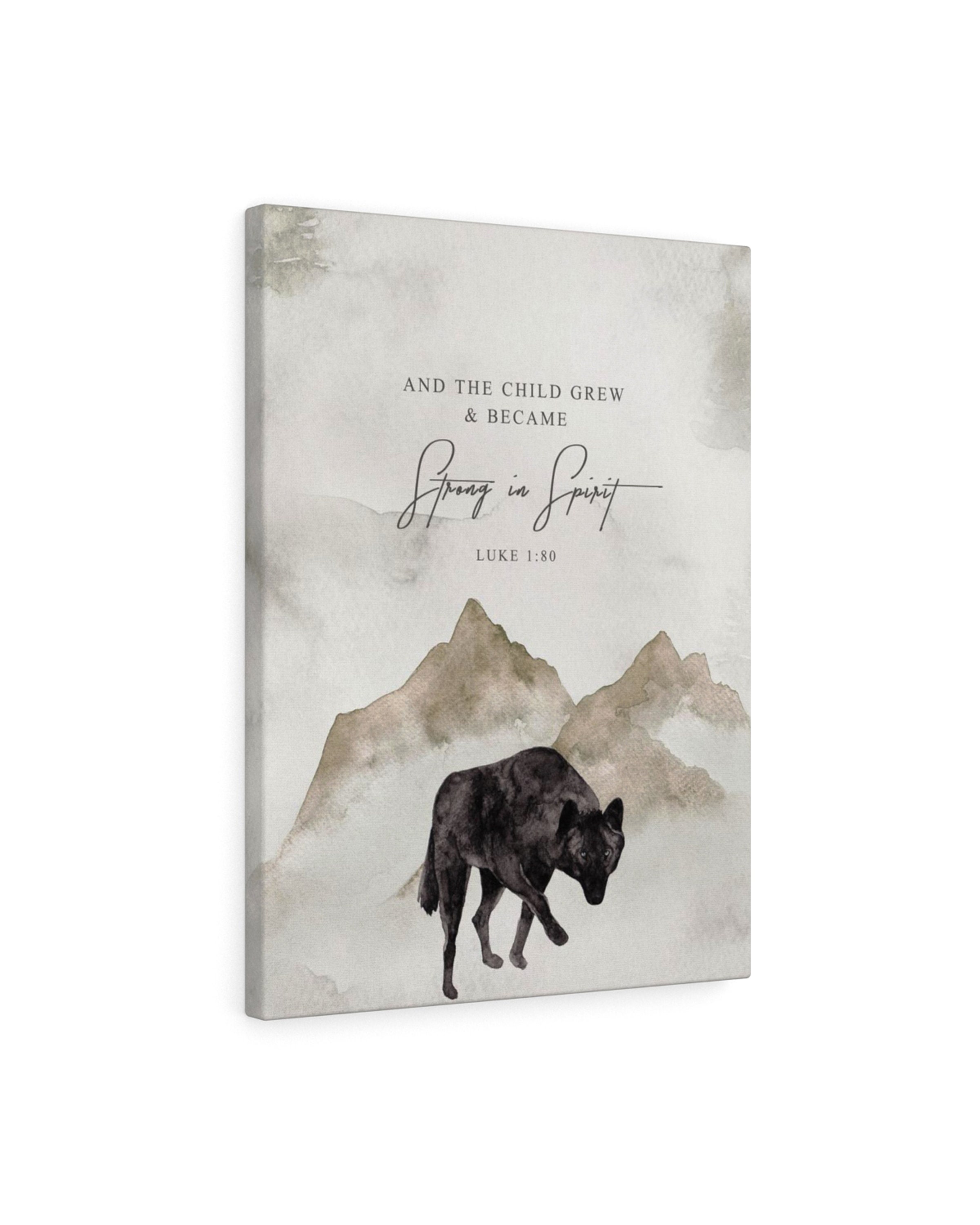 Bible Verse Wall Art Rustic Woodland Animals Mountain | Etsy