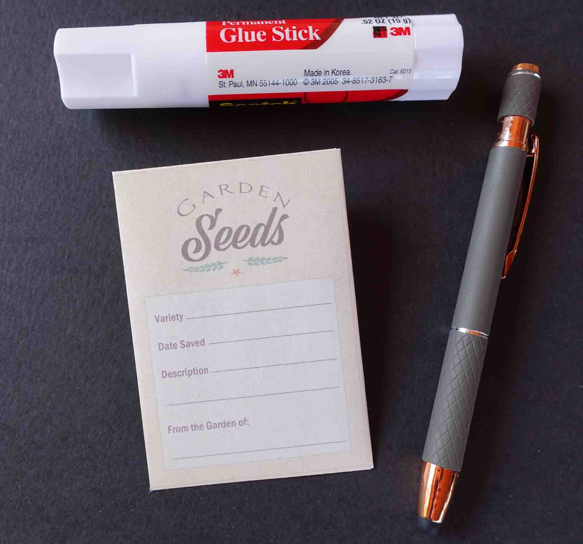 CUTE Seed Packet Digital Download Printable Design -- Vintage Kraft ...