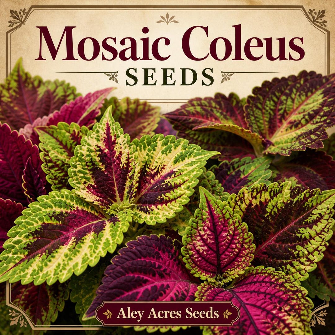Mosaic Coleus ****SEEDS****: Variegated Color Splashes (8 Seeds) - Etsy