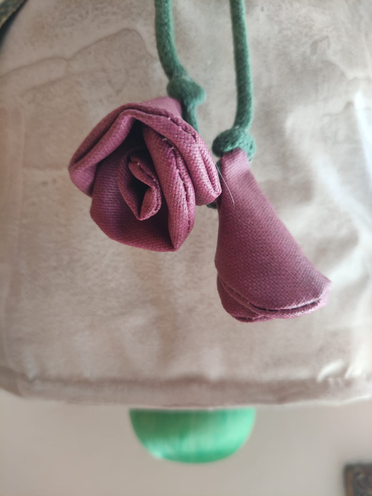 Bell Behind Door, Spring Door, Gift Idea, Spring Decorations, Shabby ...