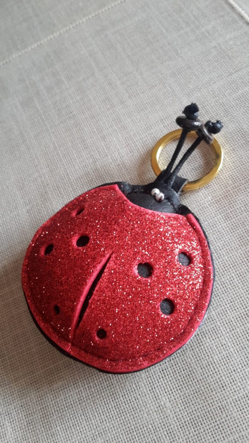 Ladybug Gift Idea, Personalized Red Ladybug Keychain, Ladybug Keychain ...