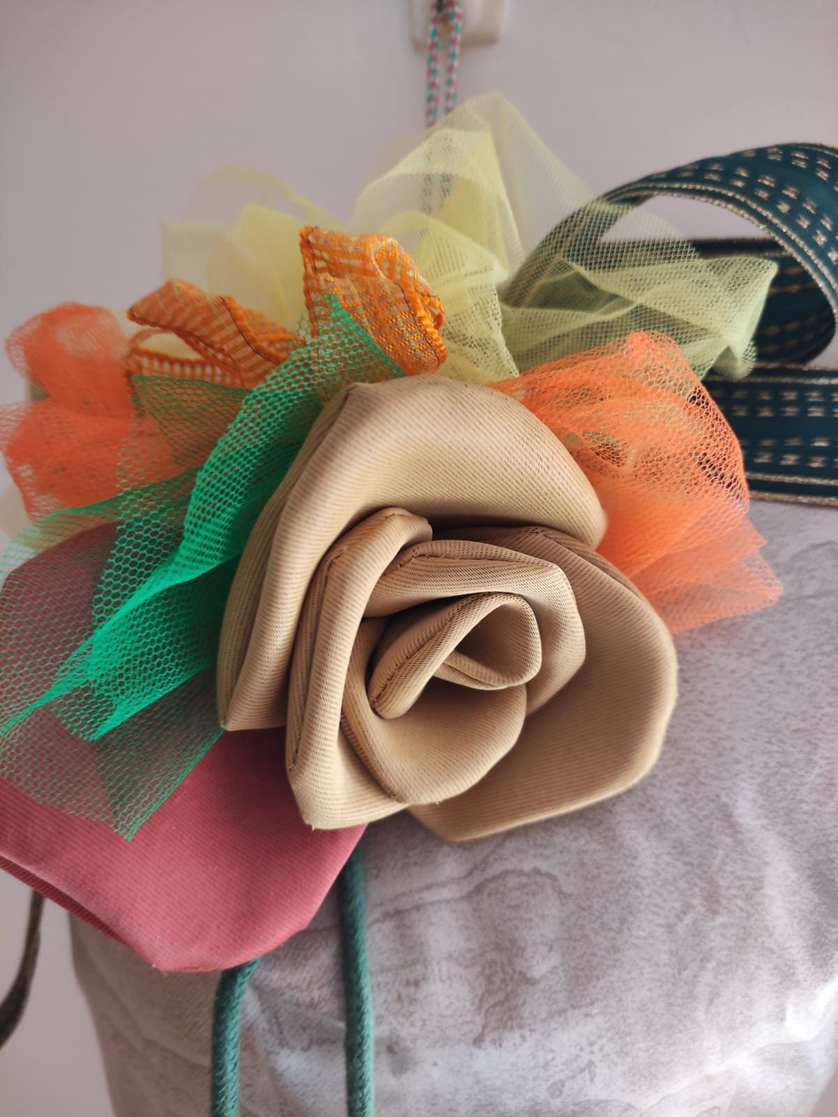 Bell Behind Door, Spring Door, Gift Idea, Spring Decorations, Shabby ...