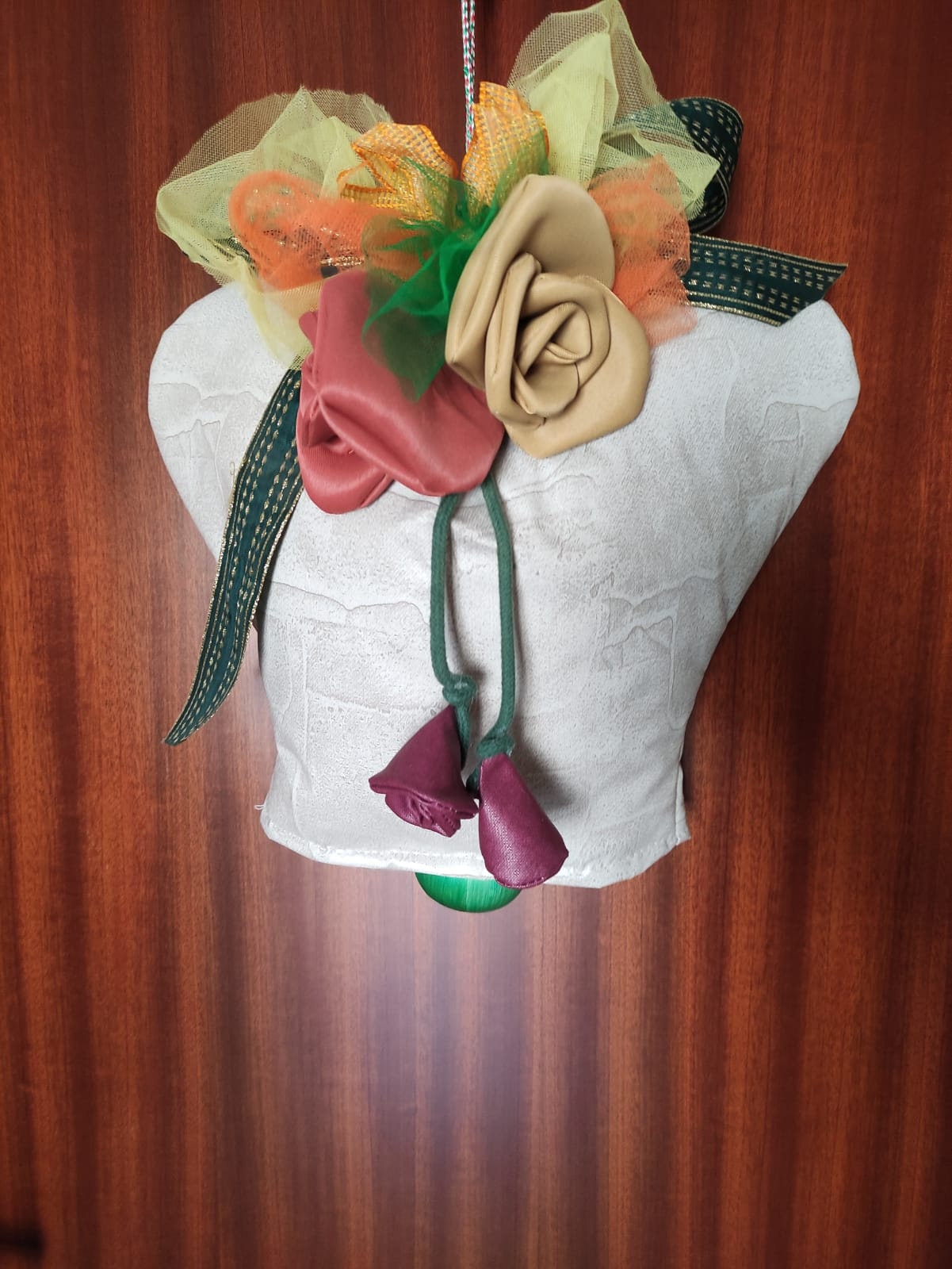 Bell Behind Door, Spring Door, Gift Idea, Spring Decorations, Shabby ...