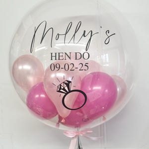 Hen Do Balloons Personalised - Bride to Be - Balloons - Personalised ...