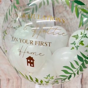 Personalised New Home Balloon – Helium Balloon in a Box - Etsy UK