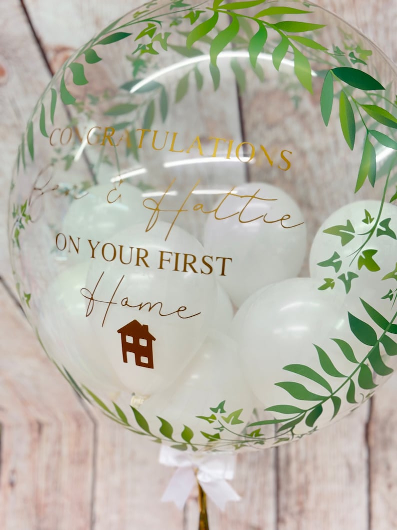 Personalised New Home Balloon – Helium Balloon in a Box - Etsy UK