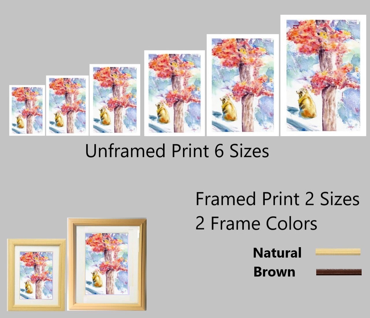 Raccoon Dog Under Maple Tree - Etsy