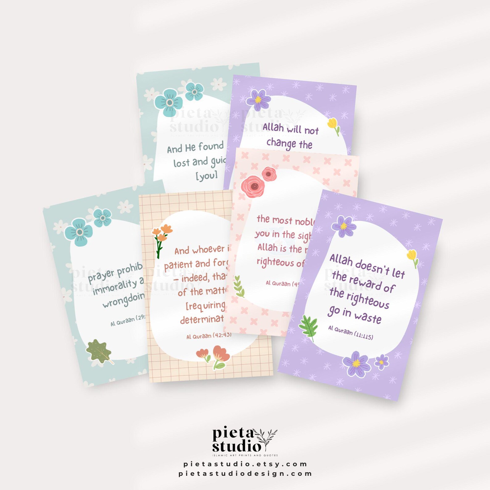 Flash Cards Quran, Islamic Affirmation Cards, Positive Affirmations ...