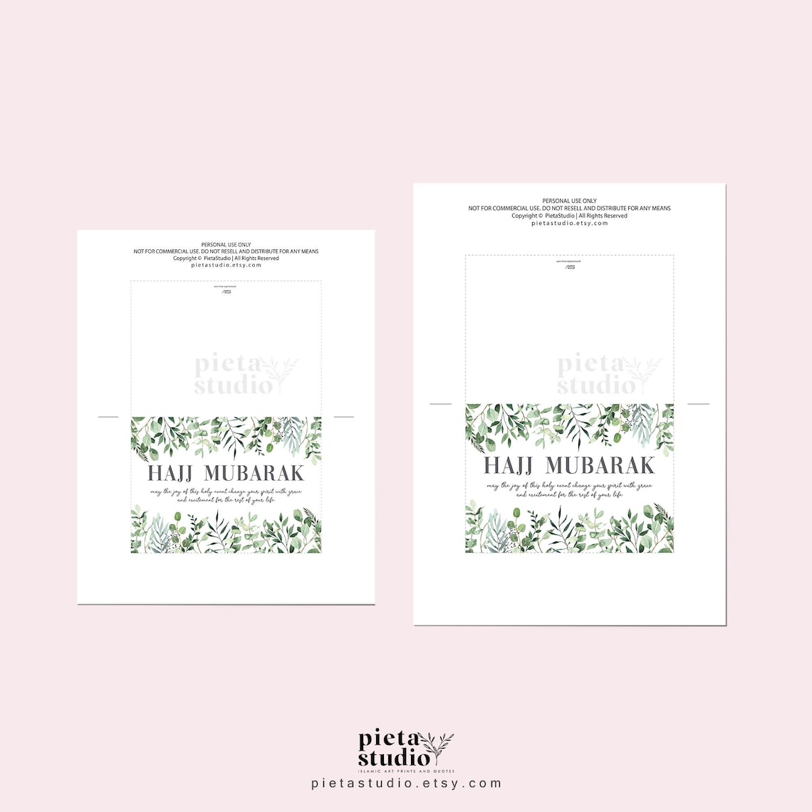 Hajj Mubarak Card Islamic Greeting Card Digital Download | Etsy