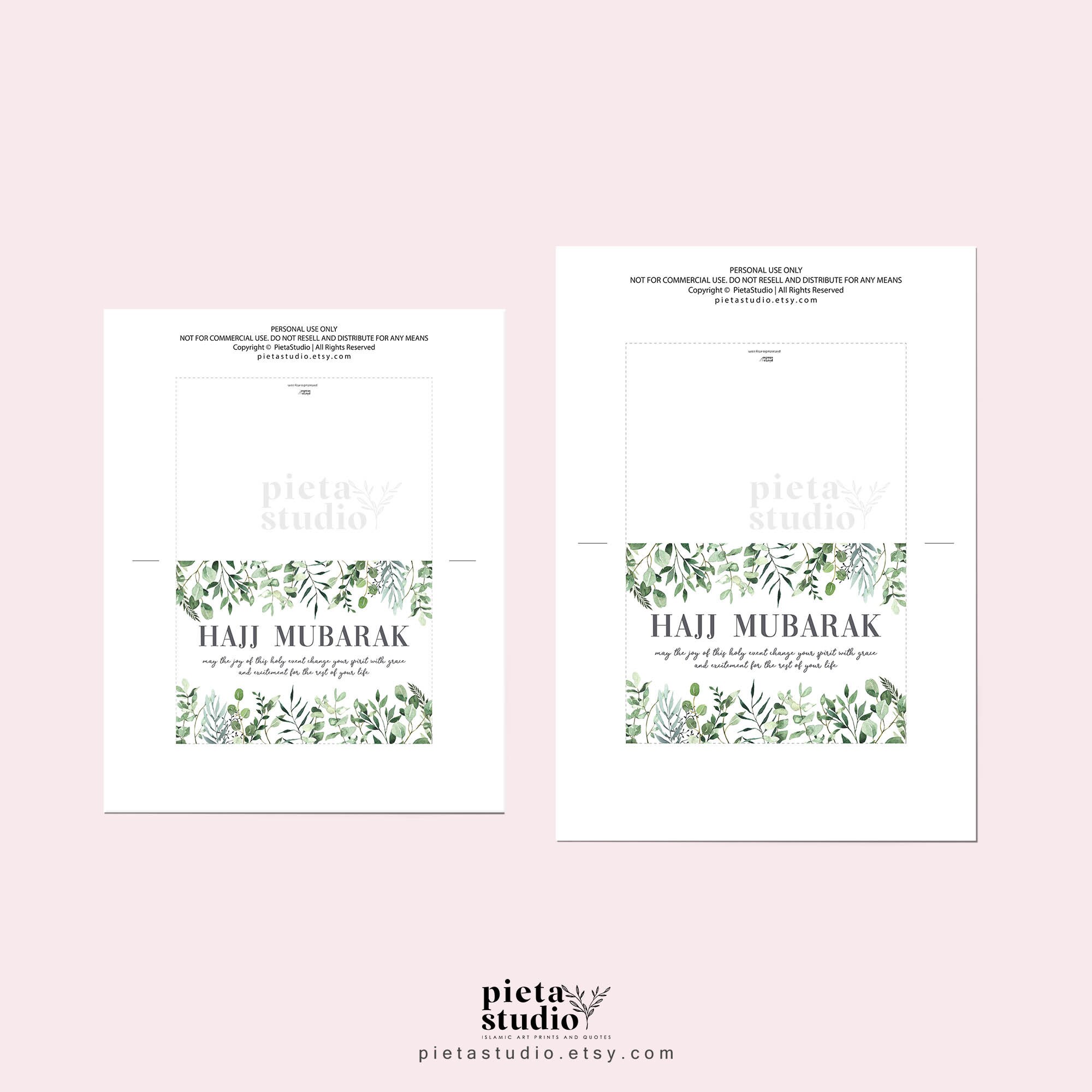 Hajj Mubarak Card Islamic Greeting Card Digital Download | Etsy