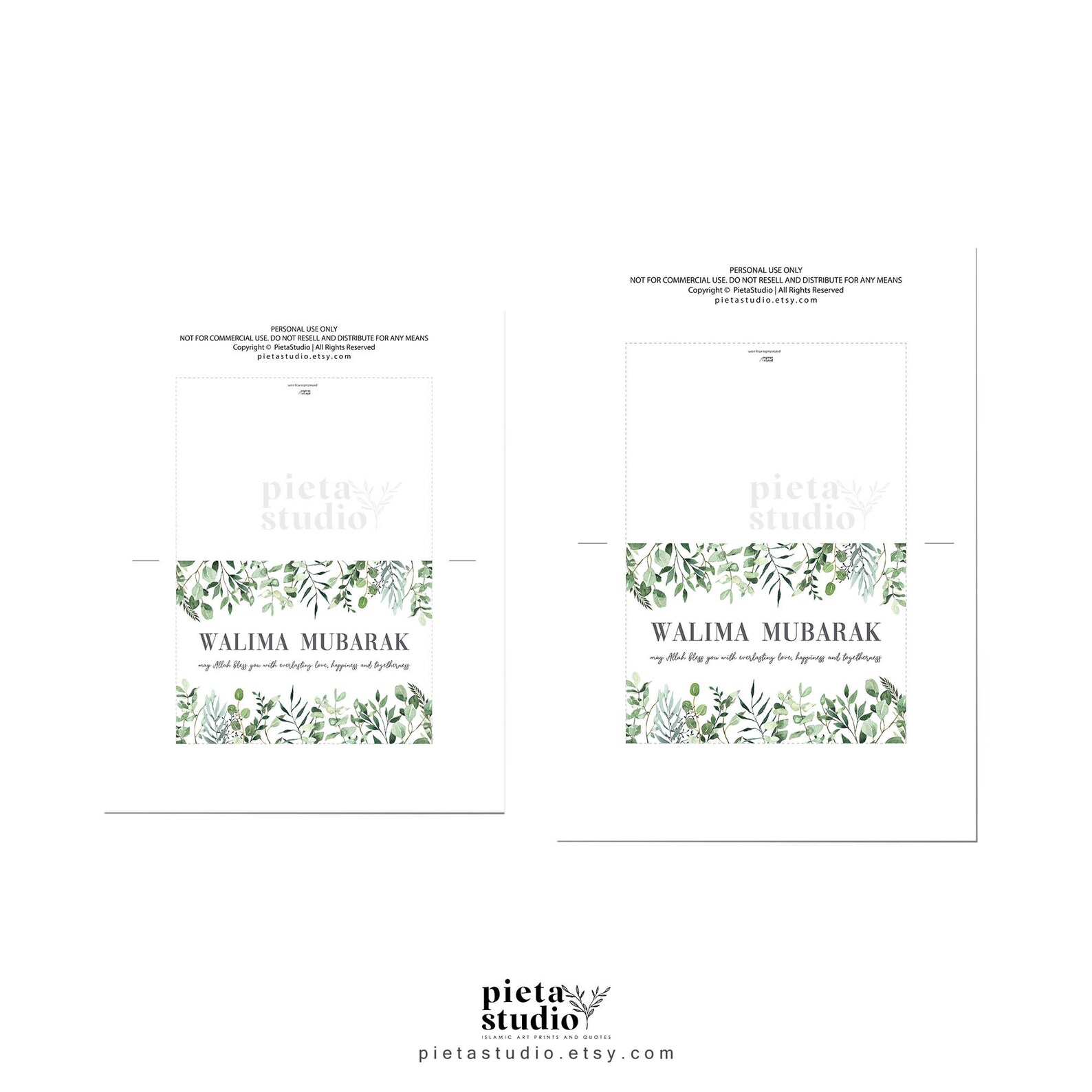 Walima Card, Nikkah Mubarak, Greeting Cards Printable, Botanical Print ...