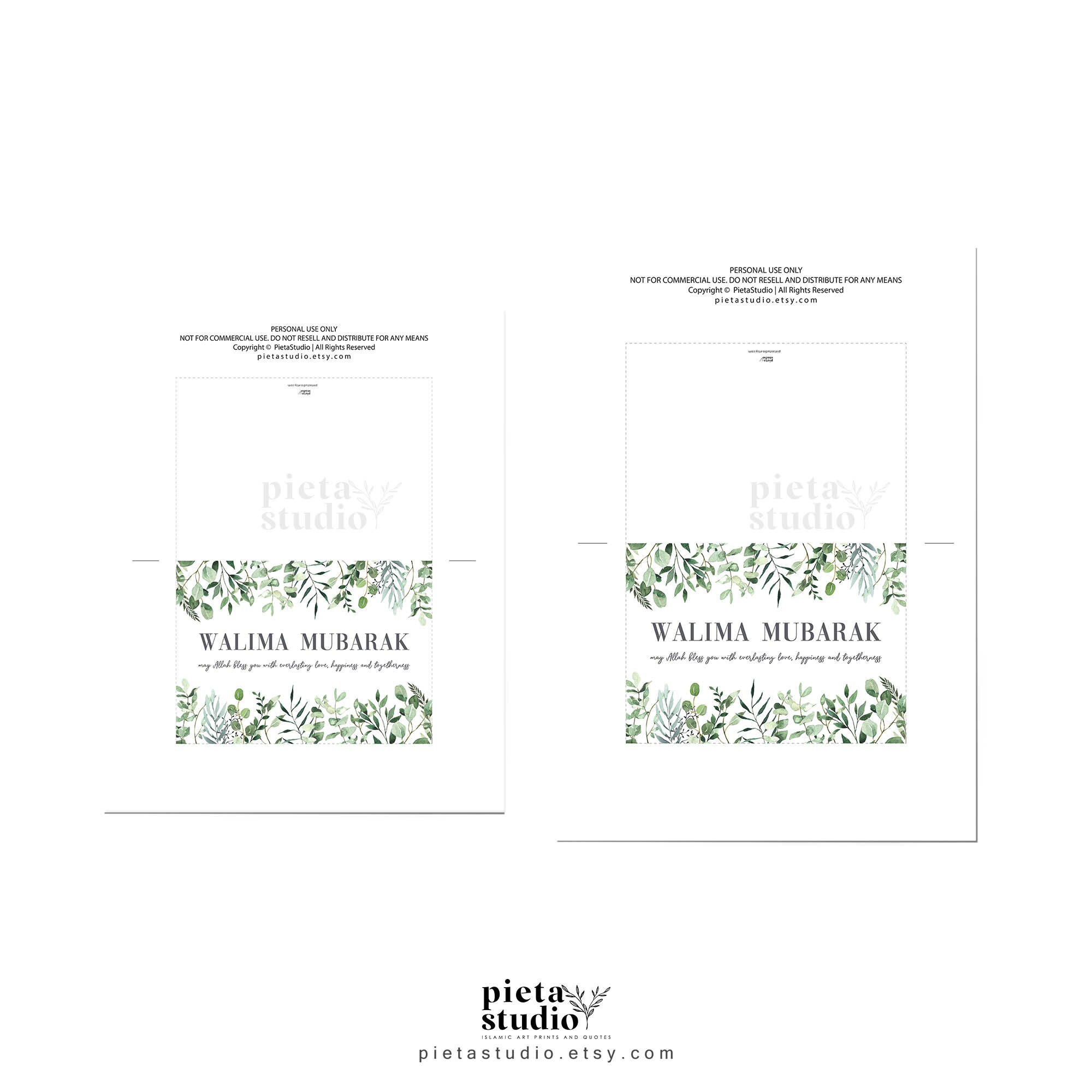 Walima Card, Nikkah Mubarak, Greeting Cards Printable, Botanical Print ...