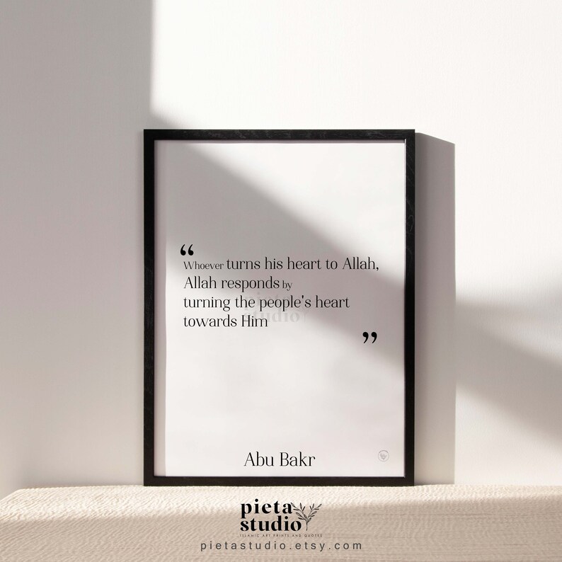 Abu Bakr Sahaba Quotes Islamic Printable Wall Art Islam - Etsy