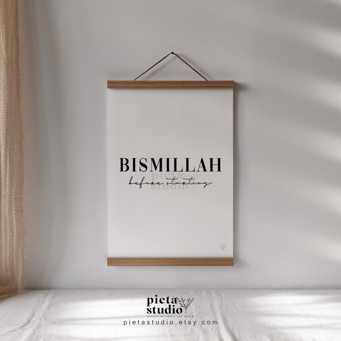 Bismillah Before Starting Quotes Printable Bismillah Wall - Etsy