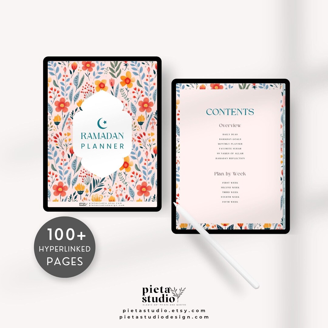 Ramadan Planner 2024 Digital, Ramadan Journal Goodnotes, Muslim Planner ...
