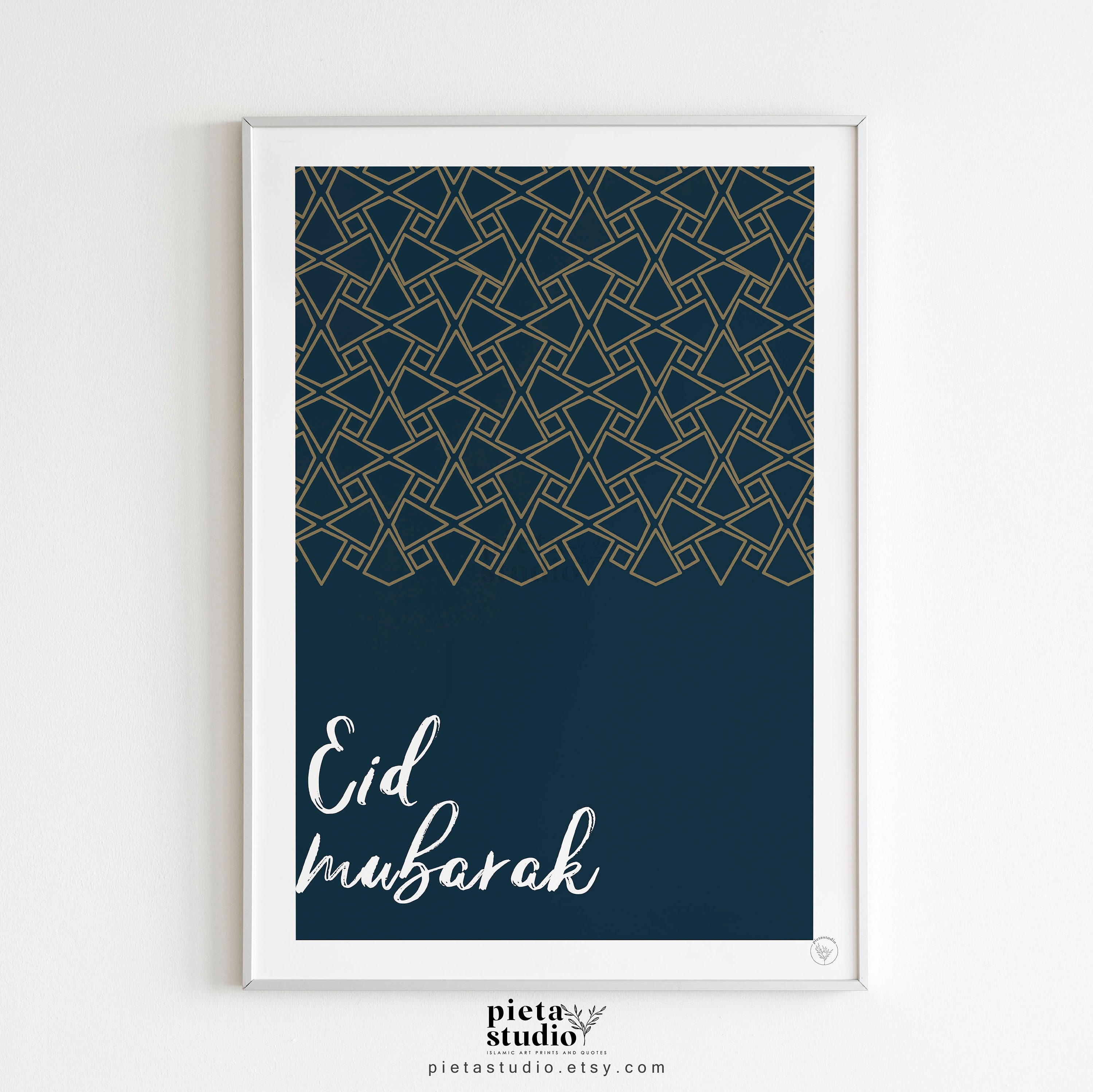 Eid Mubarak Decor Poster Digital Print, Islamic Wall Art Home Decor ...