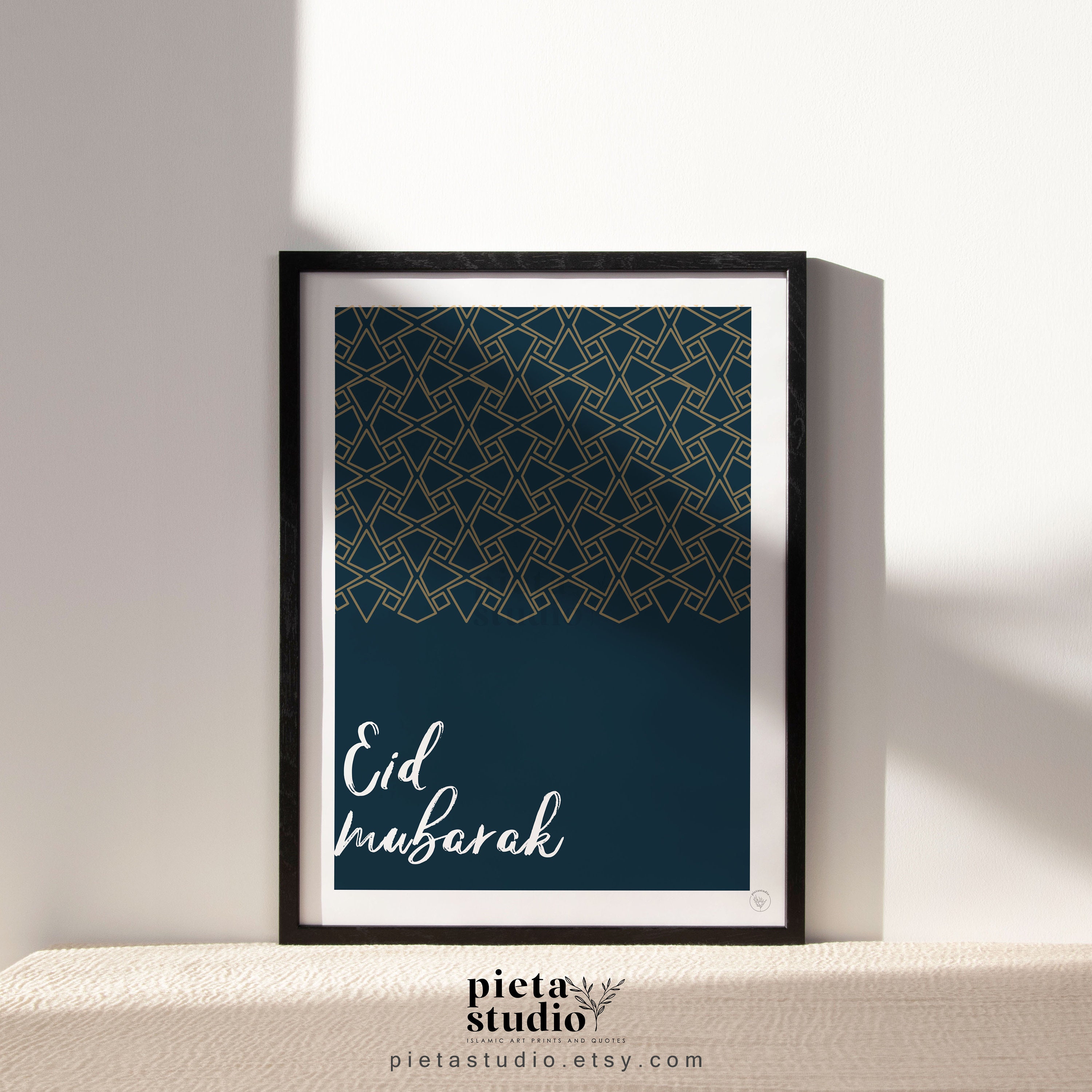 Eid Mubarak Decor Poster Digital Print, Islamic Wall Art Home Decor ...