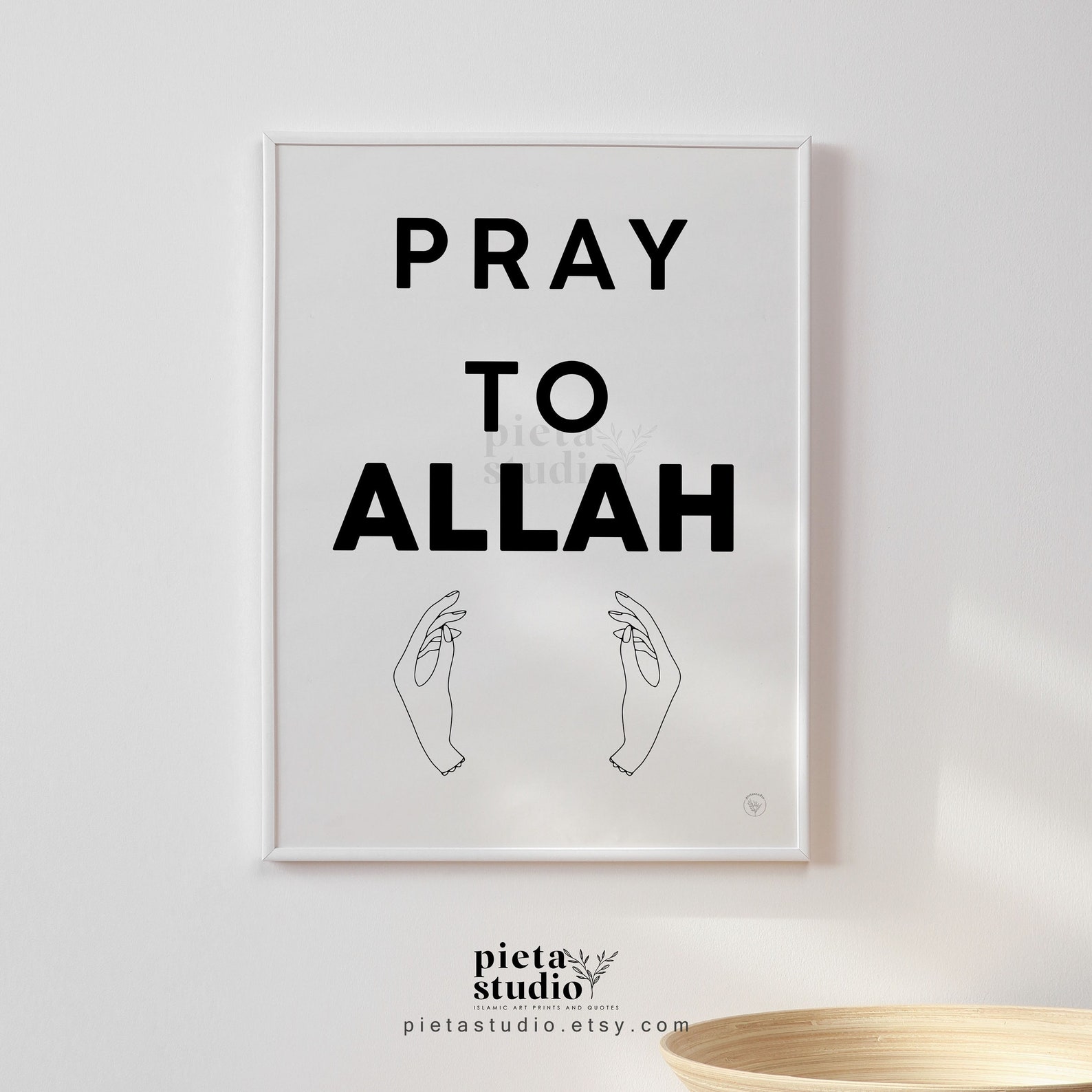 Pray to Allah Wall Art Islamic Reminders Poster Muslim - Etsy
