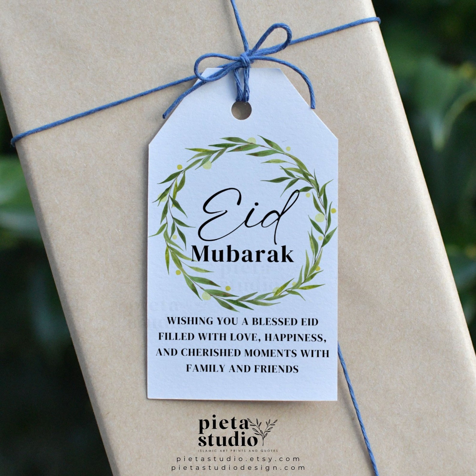 Eid Mubarak Gift Tags, Eid Gift Tag Printable, Modern Gift Tag, Eid ...