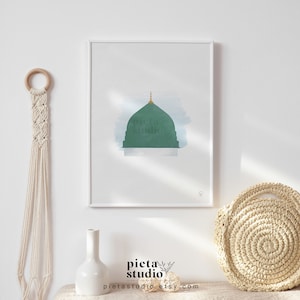 Masjid Nabawi Poster Digital Download, Medina Mosque Print, Medina ...
