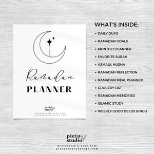 Ramadan Printable Planner, Ramadan Journal Printable, Muslim Planner ...