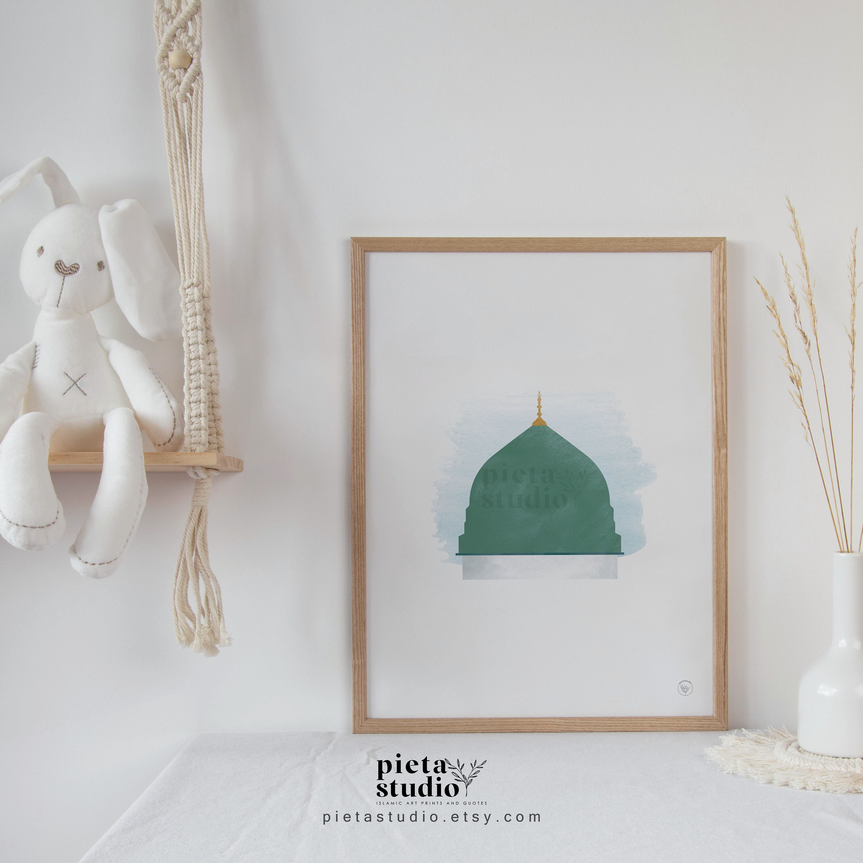Masjid Nabawi Poster Digital Download, Medina Mosque Print, Medina ...