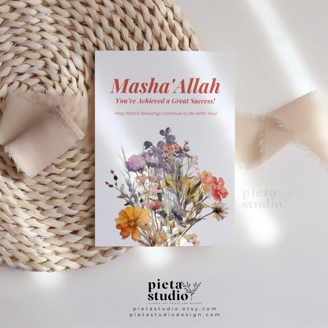 Islamic Graduation Card, Arabic Greeting Cards, Graduation Mubarak Card ...