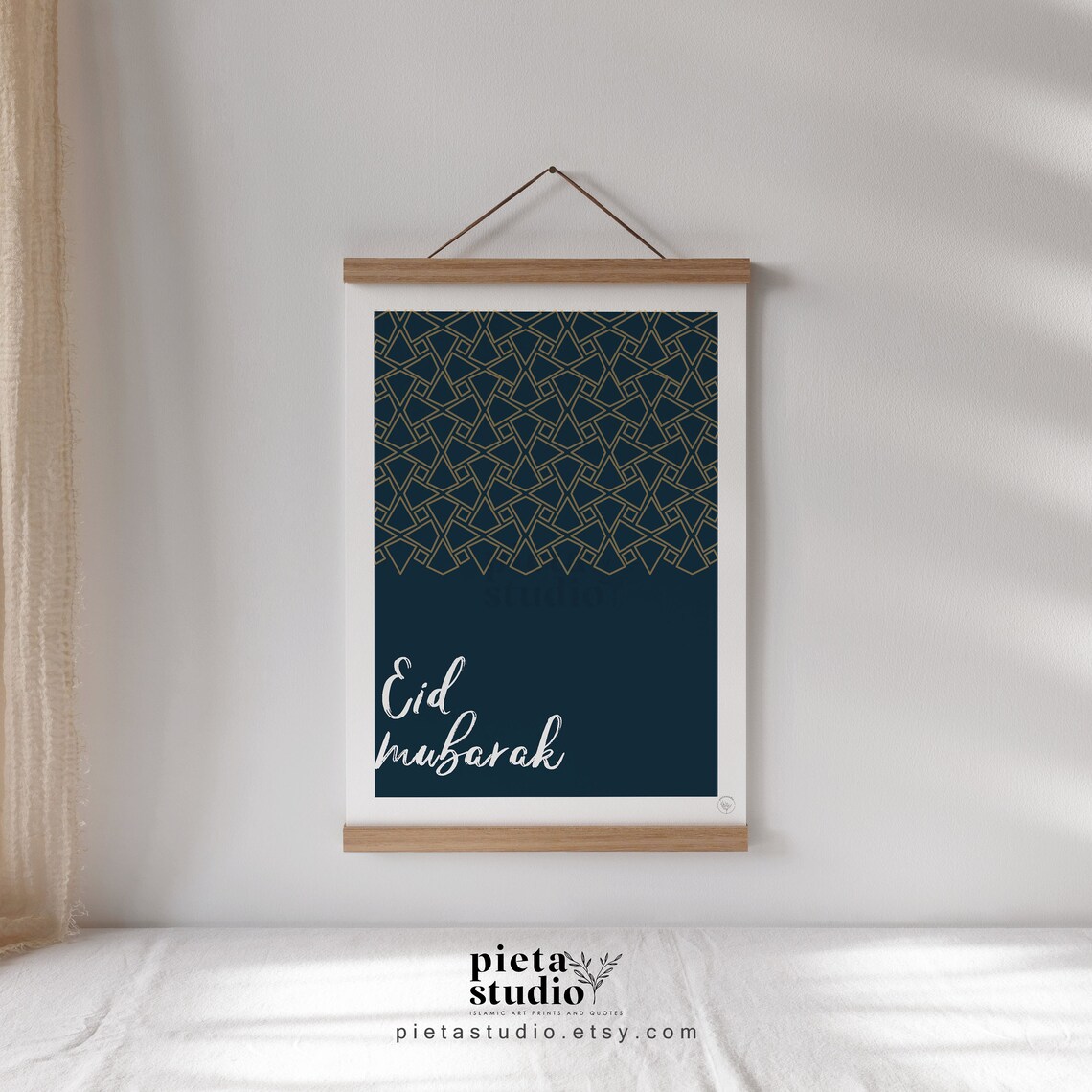 Eid Mubarak Decor Poster Digital Print Islamic Wall Art Home | Etsy