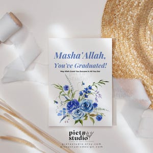 Islamic Graduation Card, Islamic Greeting Cards, Graduation Mubarak ...